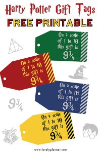 Free Printable Harry Potter Gift Tags: On a scale of 1 to 10 this gift ...
