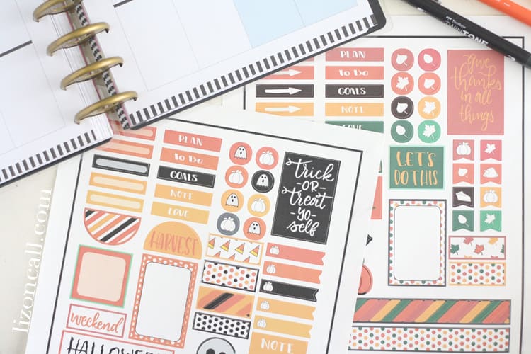 17 Free Halloween Planner Stickers - Lovely Planner