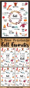 Fall Favorites Free Printable - Lovely Planner