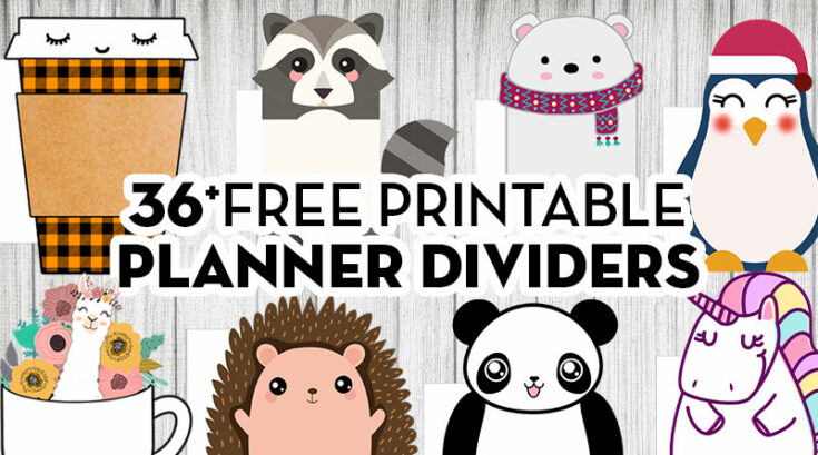 Free Printable Cute Notepad Planner Divider - Lovely Planner
