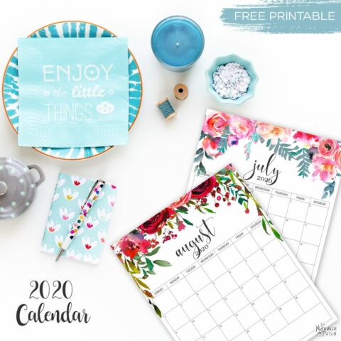 20 Free Printable 2020 Calendars - Lovely Planner