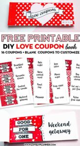 16 Free Printable DIY Love Coupons for Couples - Lovely Planner