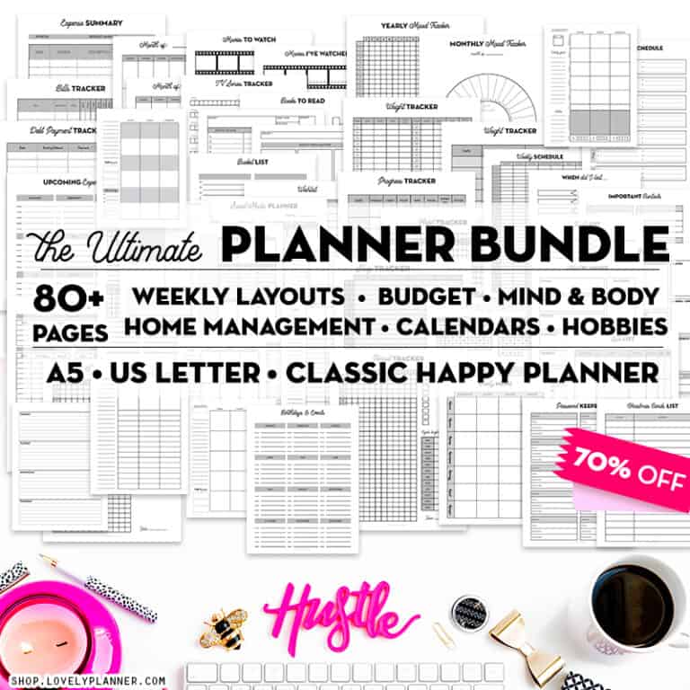 24 Pretty (& Free) Printable One Page Calendars for 2021 - Lovely Planner