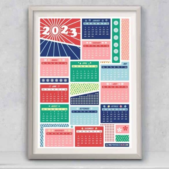 20 Best Printable Calendars for 2023 - Lovely Planner