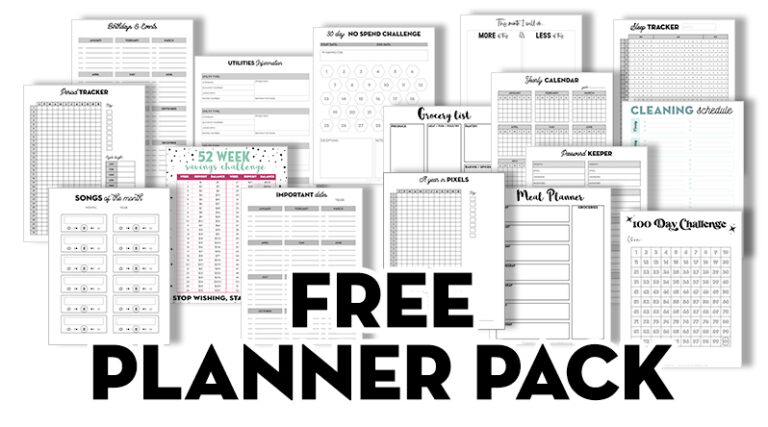 60+ Free Printable Planner Dividers/Die-Cuts to Decorate Your Planner ...