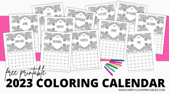 20 Best Printable Calendars for 2023 - Lovely Planner