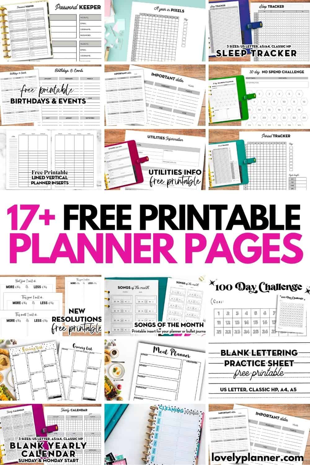 Printable Planner Squares With Lines