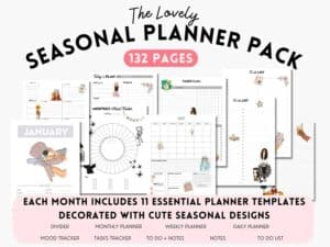 Free Printable Planner Pack for Spring - Lovely Planner