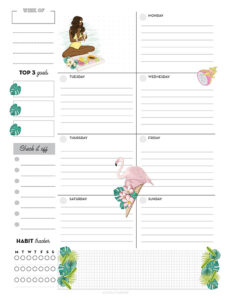 Free Printable August Planner Pages - Lovely Planner