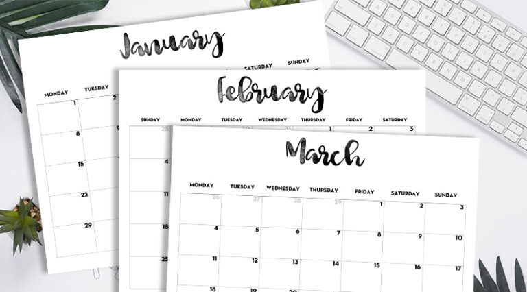20 Best Printable Calendars for 2024 - Lovely Planner