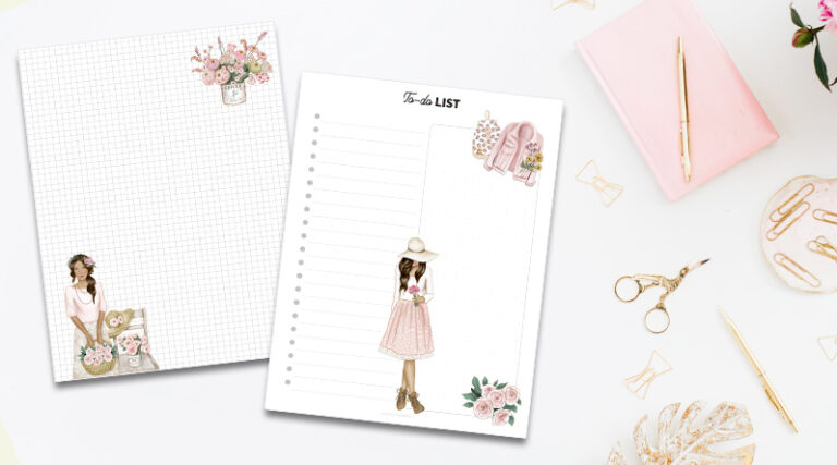 Free Printable Floral Planner Pages {April Pack} - Lovely Planner