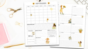 Free Printable Sunflower Planner Pack - Lovely Planner