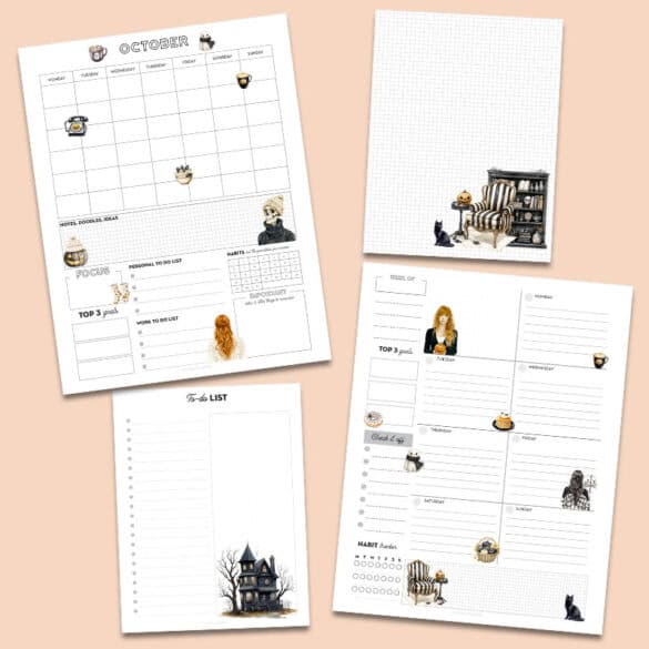 Free Printable Halloween Planner Pack - Lovely Planner