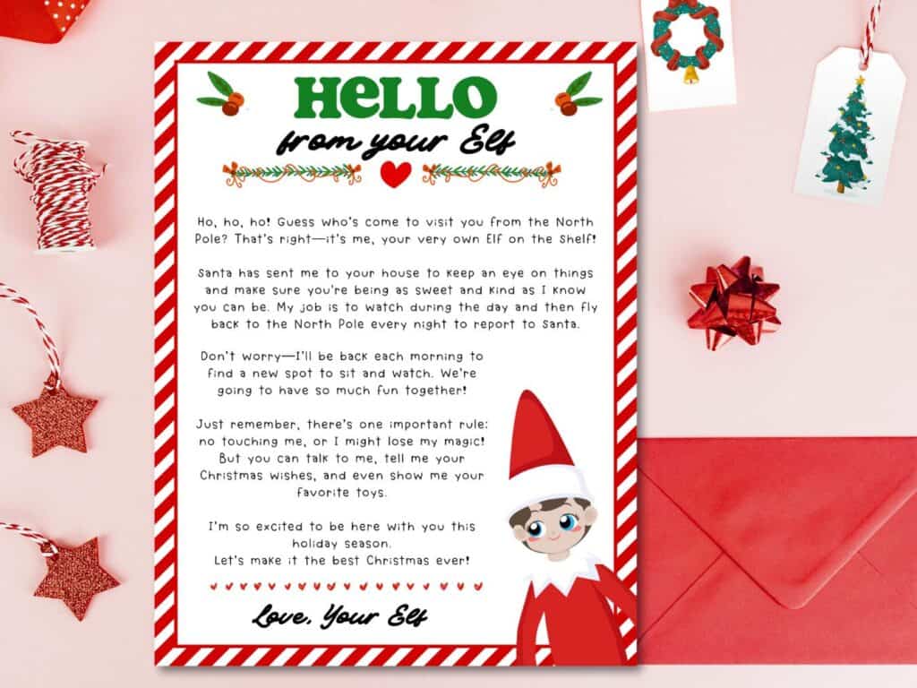 Free Printable Elf Letters Set – Arrival, Return & Goodbye from Your ...
