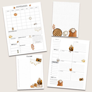 Free November Printable Planner Pages - Lovely Planner