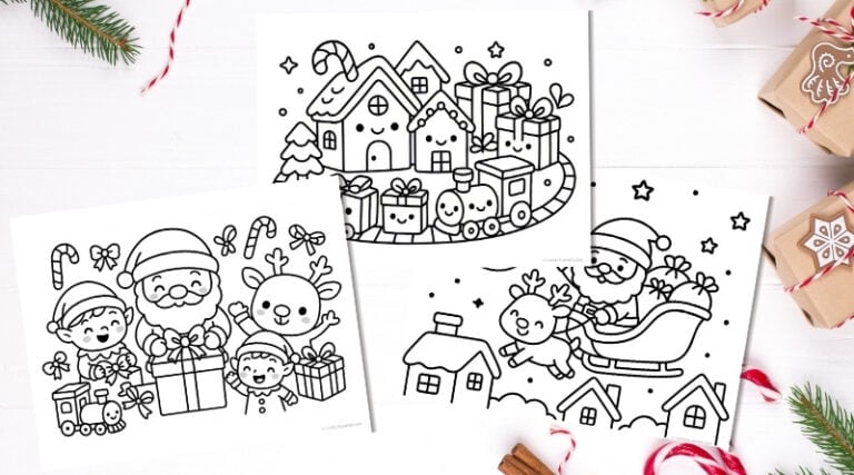 Free Printable Advent Calendar Coloring Book – 24 Days of Christmas ...