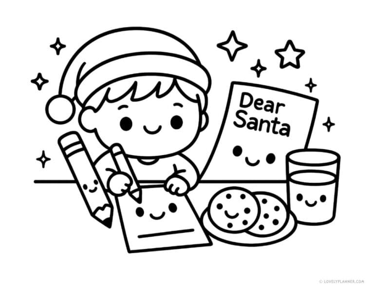 Free Printable Advent Calendar Coloring Book – 24 Days of Christmas ...