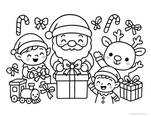 Free Printable Advent Calendar Coloring Book – 24 Days of Christmas ...