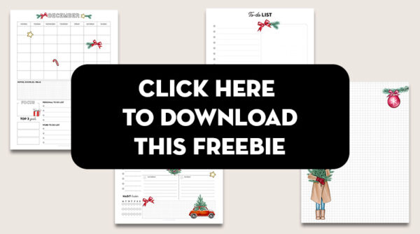 Free December Printable Planner Pages - Lovely Planner