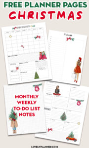 Free December Printable Planner Pages - Lovely Planner