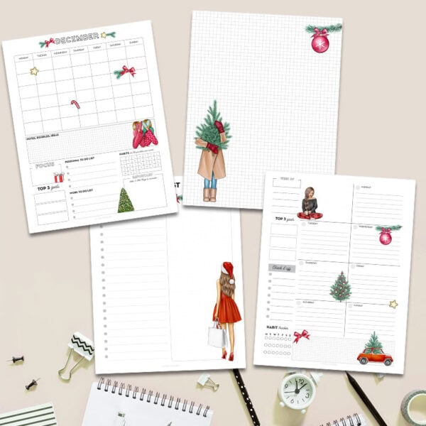 Free December Printable Planner Pages - Lovely Planner