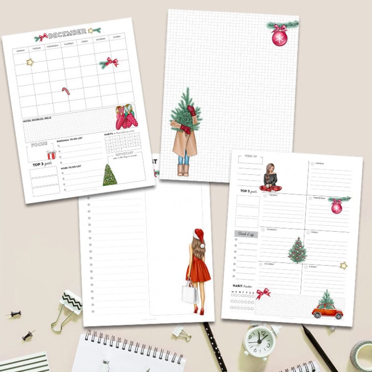 Free December Printable Planner Pages - Lovely Planner