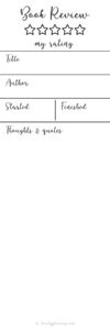 15 Free Printable Book Review Bookmarks - Lovely Planner