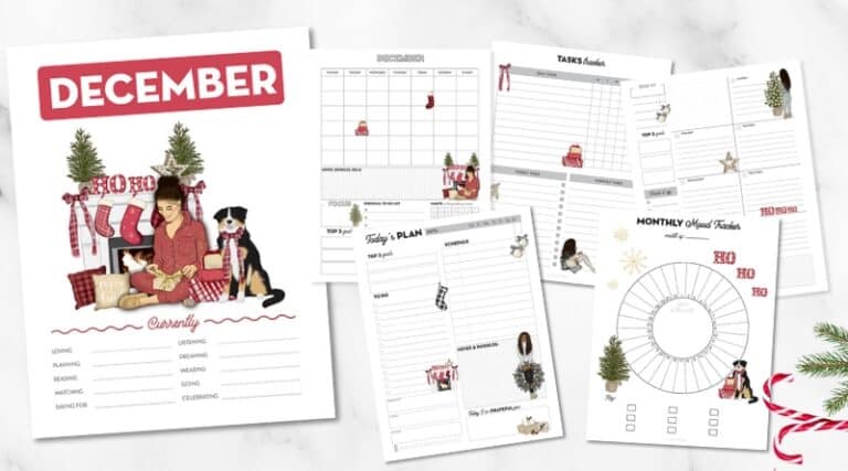 Lovely Advent Calendar - 24 days of free printables - Lovely Planner