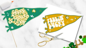 Free Printable St. Patrick’s Day Flags (Easy DIY Party Decor) - Lovely ...