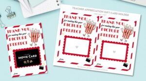 9 Free Printable Teacher Appreciation Gift Card Holders - Lovely Planner